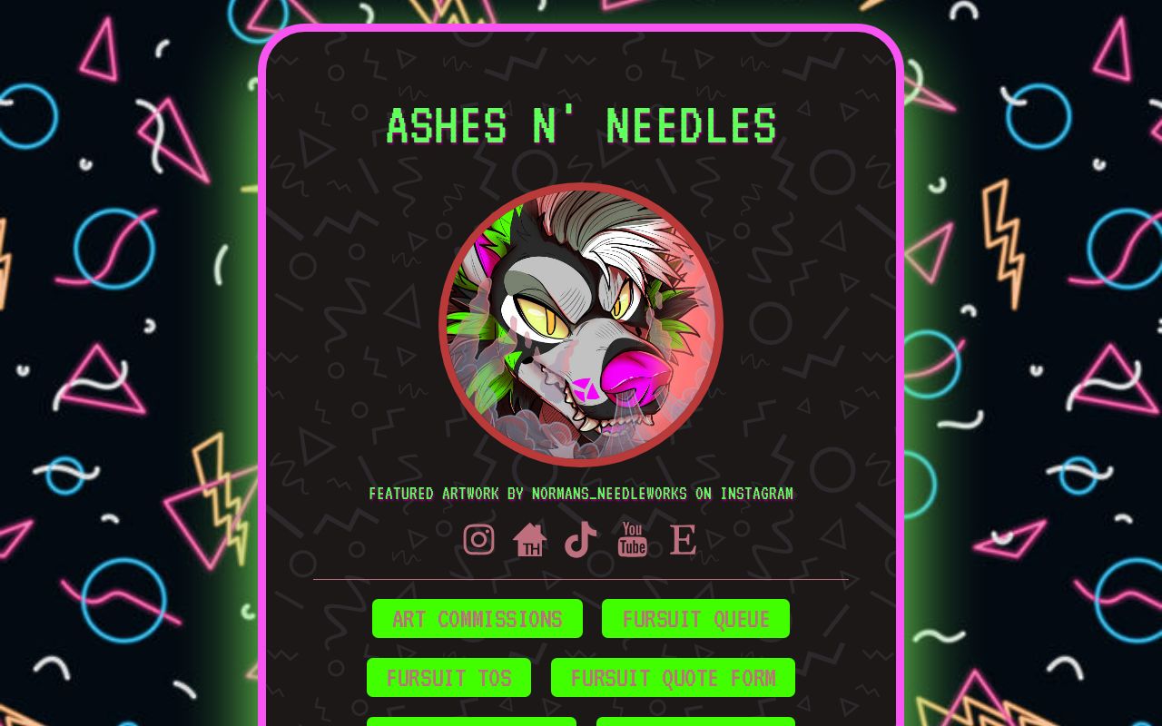 Ashes N' Needles Carrd